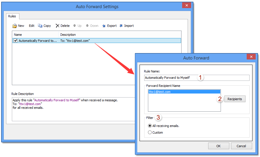 How To Automatically Forward All Emails From Specified Sender domain In