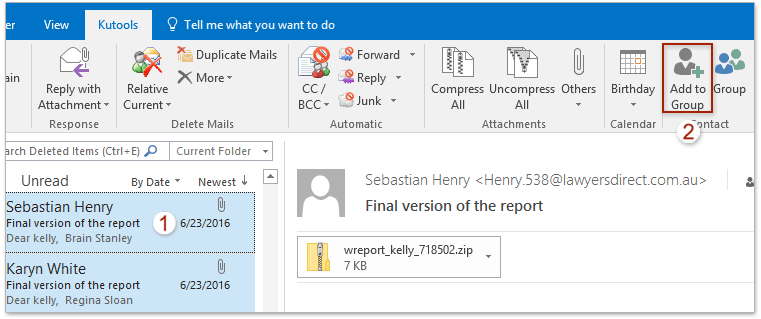 How to add multiple emails’ senders to distribution list (contact group ...