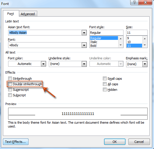 How To Add And Remove Strikethrough To Words In Outlook 