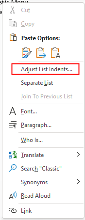 How to reduce space between bullet and text in Outlook?