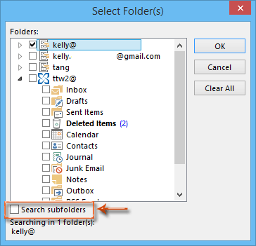 How to use the Advanced Search in Outlook?