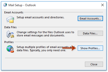 How to let Outlook (not) always ask for profile name when starting?