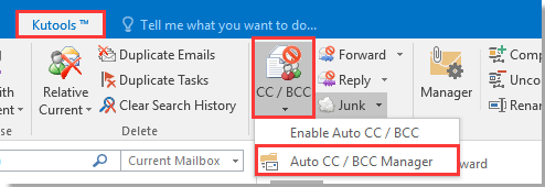 How to always BCC myself while sending Email through Outlook?
