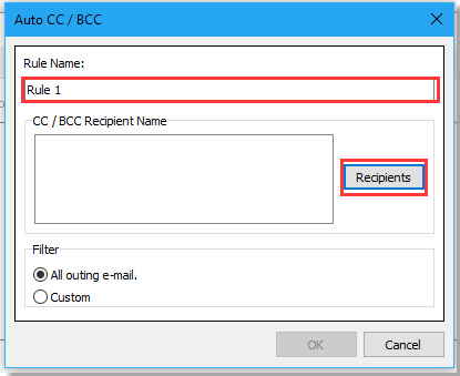How to always BCC myself while sending Email through Outlook?