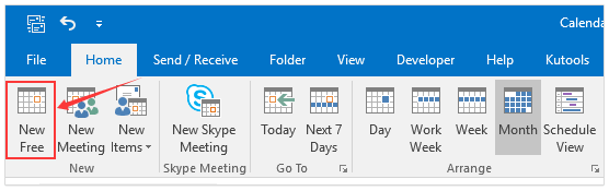 How to show appointments as Free/Busy/Tentative by default in Outlook?