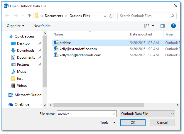 How to archive emails by received/modified date in Outlook?
