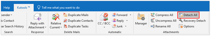 How to archive without attachments in Outlook?