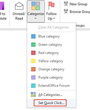 How to assign and edit color categories to Outlook items?