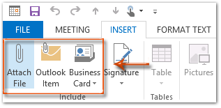 How to attach files to meetings or appointments in Outlook?