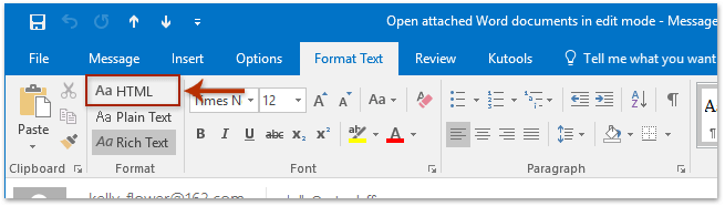 How to show missing attachment bar/box in message header in Outlook?