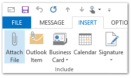 Outlook: automatically attach files in new message