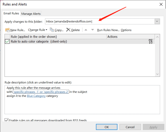 How to automatically color categorize emails based on subject in Outlook?