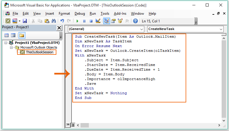 How to auto create new tasks when receiving specified emails in Outlook?