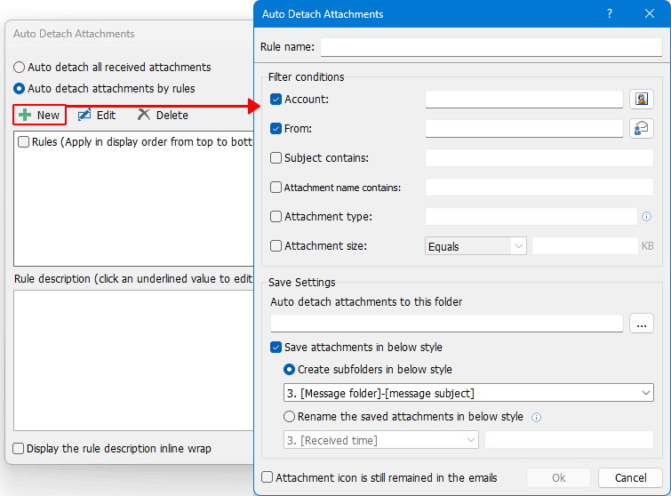 How to automatically download/save attachments from Outlook to a certain folder?