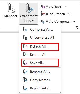 How to automatically download/save attachments from Outlook to a certain folder?