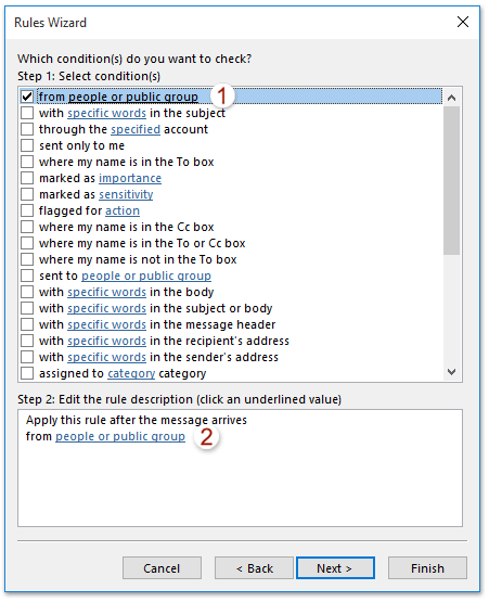 How to automatically forward all emails from specified sender/domain in Outlook?