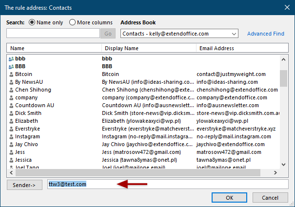 How to automatically forward all emails from specified sender/domain in Outlook?