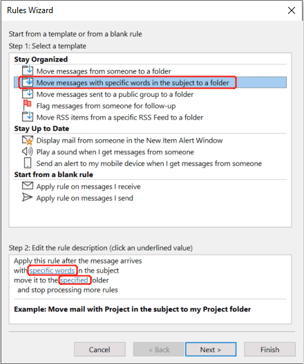 How To Automatically Move Subsequent Conversations To A Folder In Outlook 