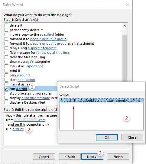 How to automatically print attachments when emails arrive in Outlook?