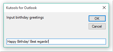 How to send a greeting message to a contact automatically if his ...
