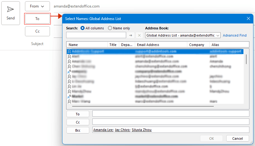 Outlook での Bcc の使用: 追加、自動化、表示など