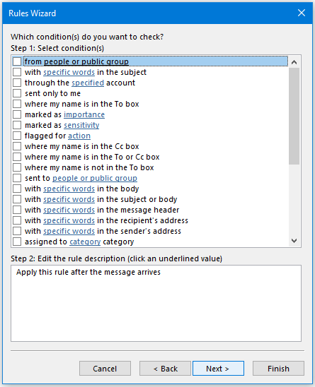 How to block emails with no subject in Outlook?