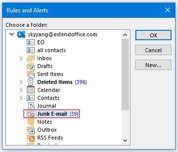 How to block emails with no subject in Outlook?