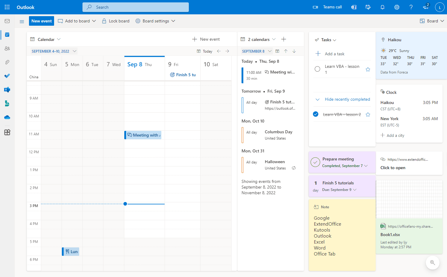 How To Use Calendar Board View To Organize Your Work In Outlook 