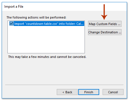 How to create a countdown (clock) calendar in Outlook?