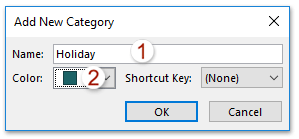 How to highlight all holidays in an Outlook calendar?