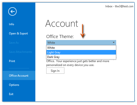 How To Change Ribbon Color Scheme In Outlook 