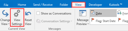 How to change the font color of unread message in Outlook?