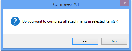How to (auto) compress attachments in messages in Outlook?