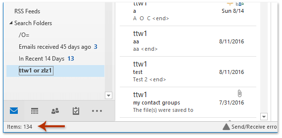 How to count the number of emails by sender in Outlook?