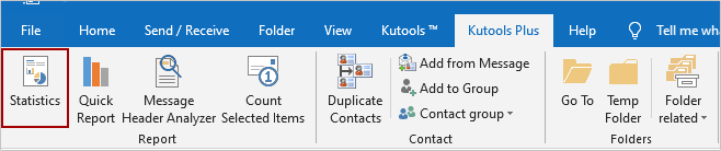 How to count the total number of items (emails) in all folders in Outlook?