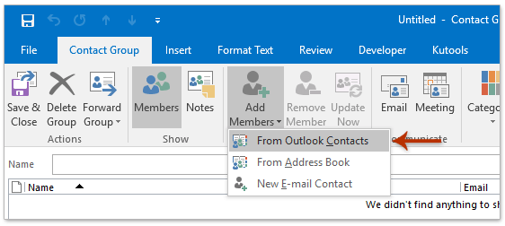 How To Create A Contact Group Distribution List From Excel Data