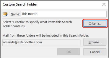 How to create a folder to organize emails by date range in Outlook?