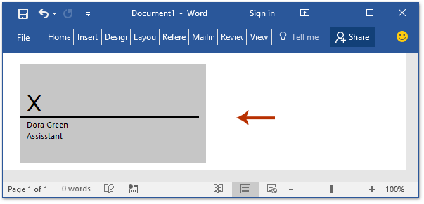 How To Create An Outlook Signature Line In Word 