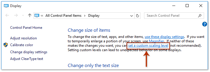 How to change default font size in Reading Pane in Outlook?