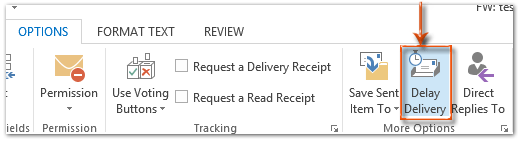 How to forward email message after specified hours in Outlook?