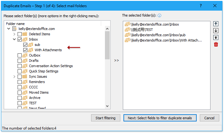 How to delete all duplicate emails from a mail folder in Outlook?