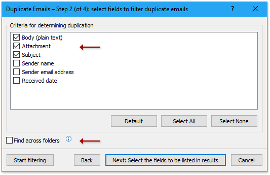 How to delete all duplicate emails from a mail folder in Outlook?