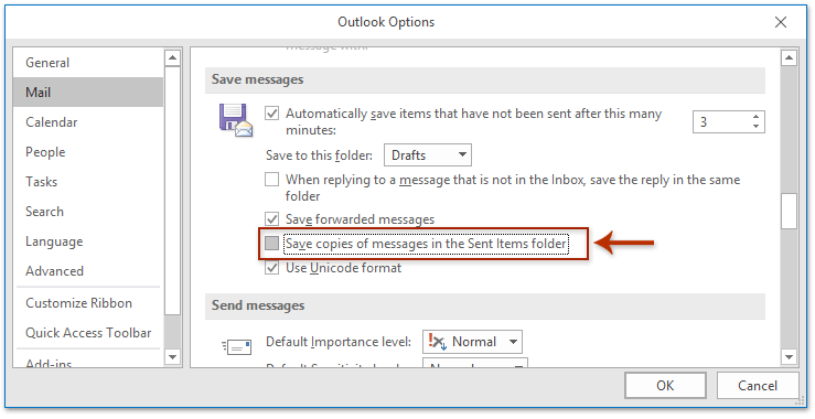 How to delete sent items automatically in Outlook?