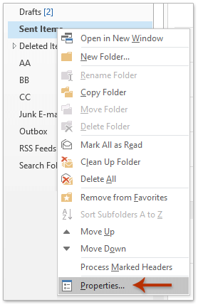 How to delete sent items automatically in Outlook?