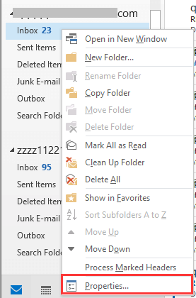 How to display total number of messages in one folder or all folders in ...