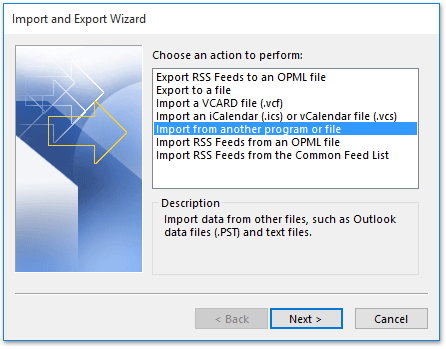 How to do not import duplicate emails/contacts/calendars in Outlook?