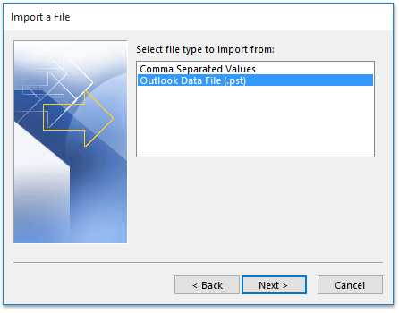 How to do not import duplicate emails/contacts/calendars in Outlook?