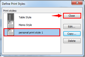 How to add new print style in Outlook?