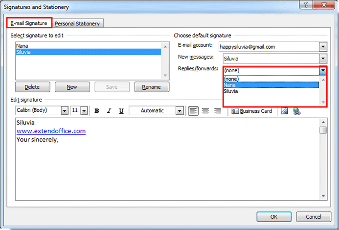 How To Add Signature To Replies Or Forwarded Message In Outlook 