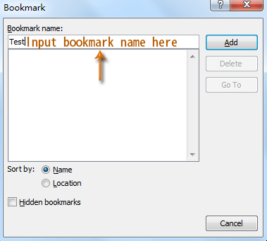How to add bookmarks in Outlook?